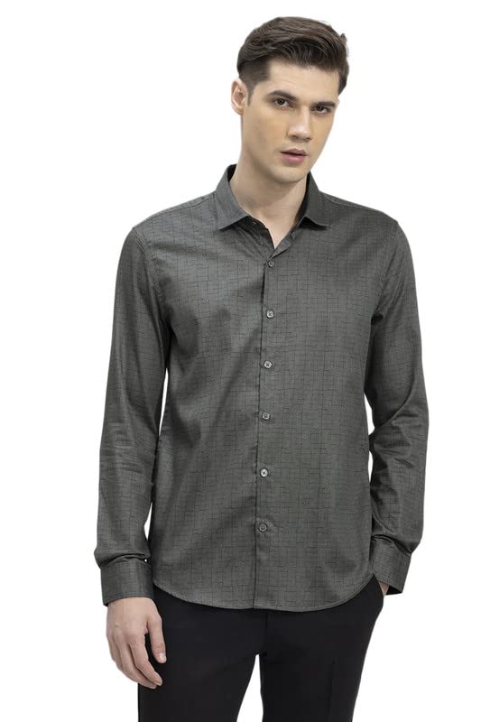 SNITCH Valvera Green Shirt Pure Cotton Slim Fit Shirt|Anti-Dust|Coin ...
