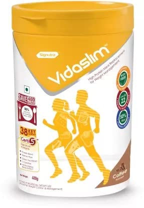 Vidaslim High Protein Meal Replacement for Weight Management (Coffee ...