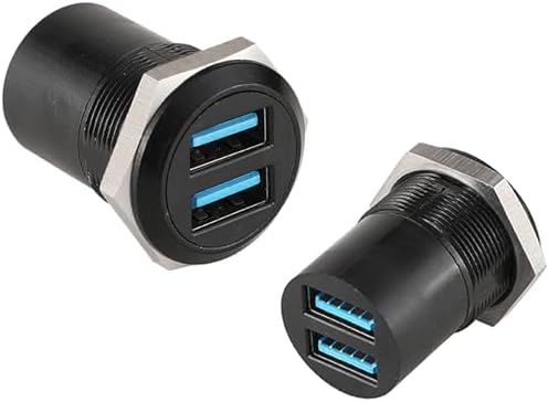 Amazon.com: PENGLIN 2PCS Dual Ports USB 3.0 Panel Mount Connector, Dual ...