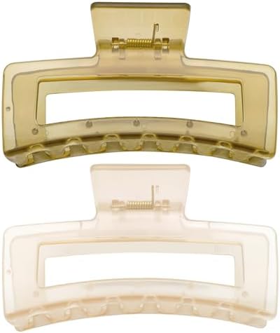 Amazon.com: Qooocy Extra Large Claw Clips for Thick Hair and Long Hair ...