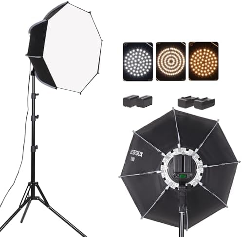 Amazon.com : Octagonal Softbox LED Photography Light Kit with ...