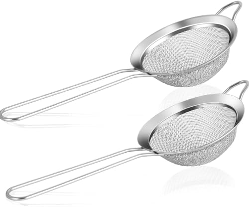 Kitchen Strainer, Set of 2 Strainers, 8 cm Kitchen Strainer, Stainless ...