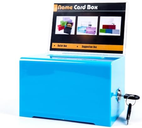 Amazon.com : Cokvok Suggestion Box, Acrylic Donation Ballot Box with ...