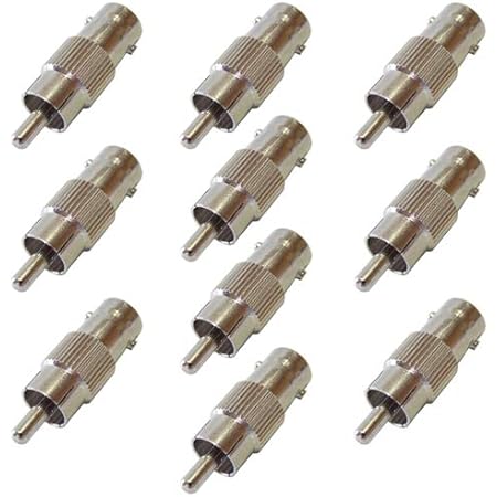 Amazon | F-FACTORY BNCプラグを⇒ピン(RCA)プラグに変換！ 変換プラグ10個入り AD412-10P | F-Factory | 変換アダプター・変換プラグ
