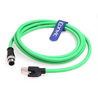 Eonvic Cable Ethernet industrial Cat5e de 4 pines macho a RJ45 E4 de ...