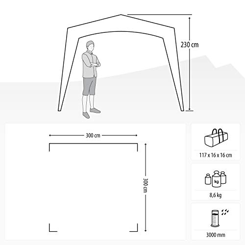 Qeedo Quick Space Camping Pavilion, extremely stable, quick assembly ...