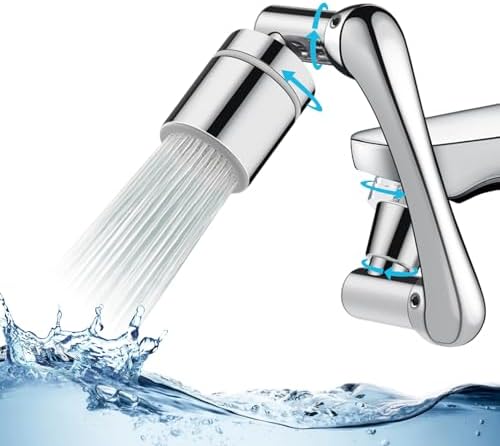 AMIR Universal Rotating Faucet Extender, 1080° Large-Angle Rotating ...