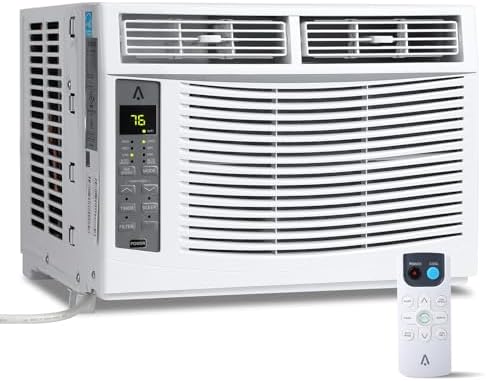 Amazon.com: Window Air Conditioner 6000 BTU, Window AC Unit Cools Up to ...