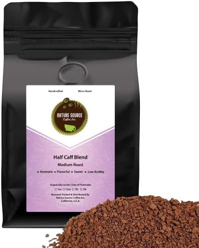 Amazon.com : Half Caff Blend Swiss Water | Organic | 100% Arabica ...