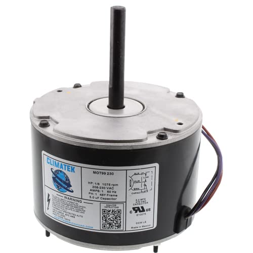 ClimaTek Upgraded 1/6 HP Condenser Fan Motor Directly Replaces Goodman ...
