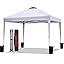 Amazon.com : BONTEC 10x10ft Pop Up Canopy Tent, Portable Beach Tent and ...