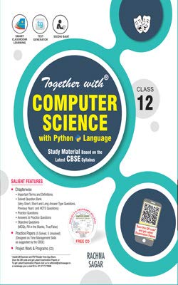 Together with Computer Science with Python Study Material for Class 12 : Amazon.in: Books