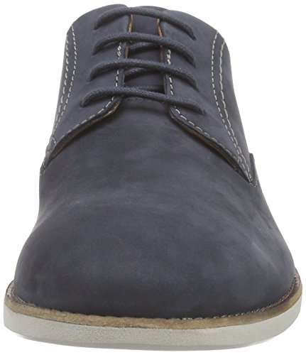 Buy Clarks Men?s Franson Plain Lace-up Derby Shoes Blue (Blue Nubuck) 8 ...