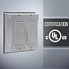 BELL Outdoor Ceiling Fan Box and Hubbell 2-Gang Weatherproof Cover ...