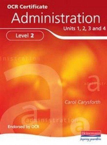 OCR Certificate in Administration Level 2 Student Book: Amazon.co.uk ...
