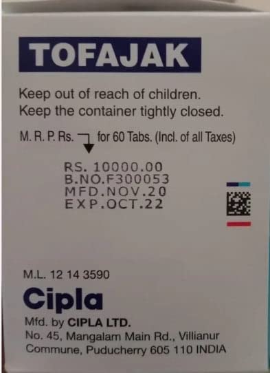 Tofajak - Pack of 60 Tablets : Amazon.in: Health & Personal Care
