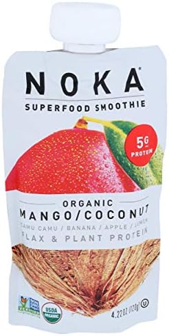 Amazon.com : NOKA Organic Mango Coconut Superfood Smoothie, 4.22 OZ ...