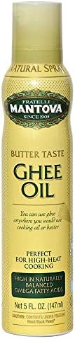 Amazon.com : Mantova Ghee Oil, 100% Pure Cooking Oil Spray, Omega-3 ...