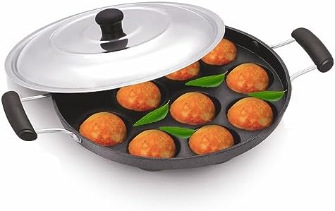 Buy ivbox Eco-Series Non-Stick 12 Cavity Appam Patra Paddu Paniyarakkal ...