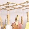 Amazon.com: Natural Bamboo Clothespin-Folding Clothespin Laundry ...