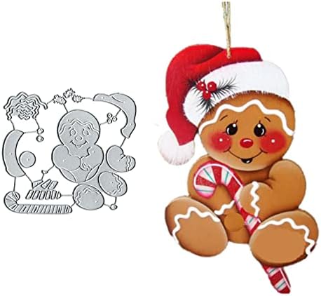 Amazon.com: Gingerbread Man Metal Die Cuts, Gingerbread Man Cutting ...