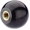 Amazon.com: SB DISTRIBUTION LTD SBDs Black Phenolic ABS Plastic Ball Knob Female | 3/8"- 16 ...
