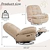 Amazon.com: Smart Oversized Electric Recliner Chair, 360° Round Swivel ...