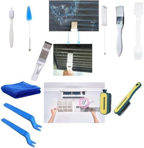 Amazon.com: 4 Piece AC Cleaning Tool Kit, Includes 1 Dual-Sided ...