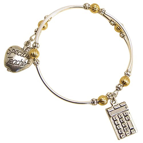 Amazon.com: Math Teacher Wrap Bracelet Handmade Themed Charm Bracelet ...