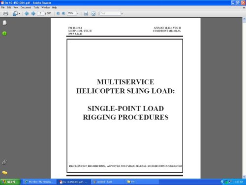 Multiservice Helicopter Sling Load: Single-Point Rigging Procedures (U ...