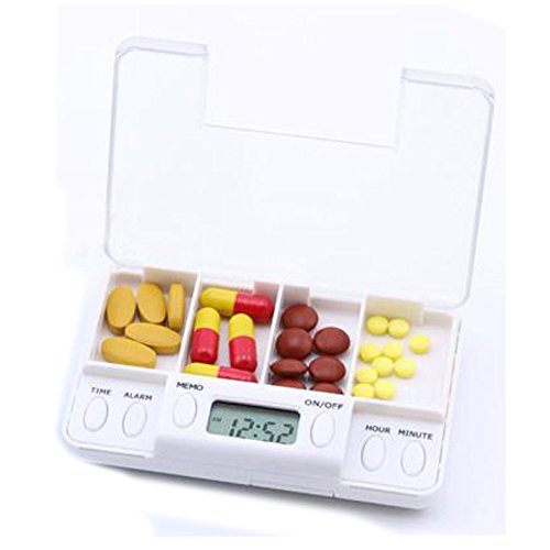 Evana Automatic Multi-Alarm Timer Pills Reminder Medicine Box Tablet ...