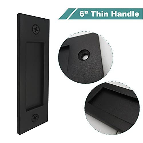 Snapklik.com : ZUIWAN 6 Heavy Duty Flush Pull Barn Door Handle ...