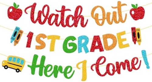 Amazon.com: Welcome to 1st Grade Decoration Watch Out 1st Grade Here I ...