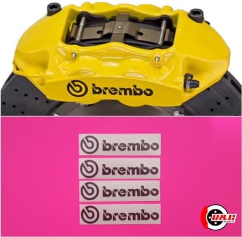 R&G Brembo HIGH Temperature Brake Caliper Decal Sticker Set of 4 Decals ...