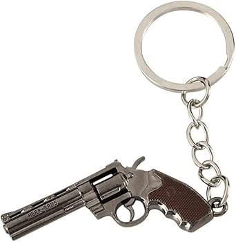 Amazon.com: 5.5cm Mini Colt Python .357Magnum Revolver Model Keychain ...