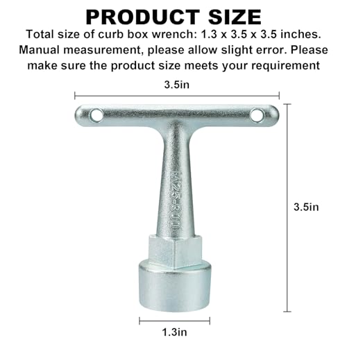 Snapklik.com : VIDABTE Curb Box WrenchWater Meter Wrench