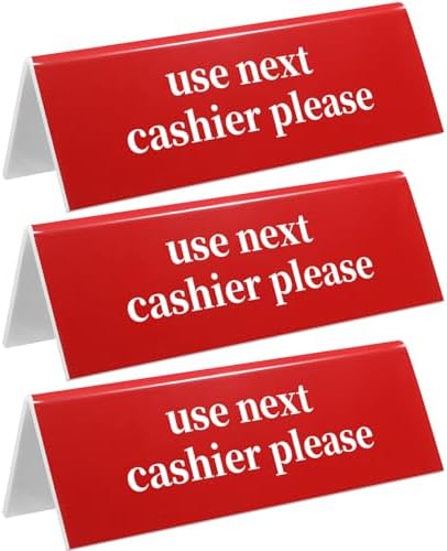 Amazon.com : Next Window Please Counter Sign | Double Sided Office Desk ...