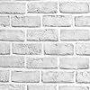 Amazon.com: practicalWs White Brick Wallpaper Peel and Stick ...