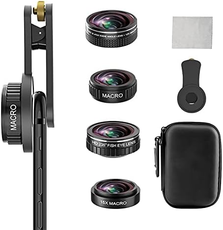 Amazon.com: 5 in 1 Phone Camera Lens Kit with Case for iPhone 15 Pro ...