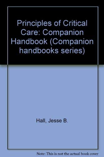 Principles of Critical Care: Companion Handbook: 9780070258280 ...