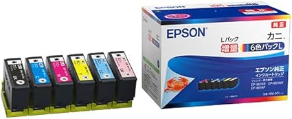 Amazon.co.jp: エプソン 純正 インクカートリッジ カニ KNI-6CL-L 6色パックL（増量） : パソコン・周辺機器