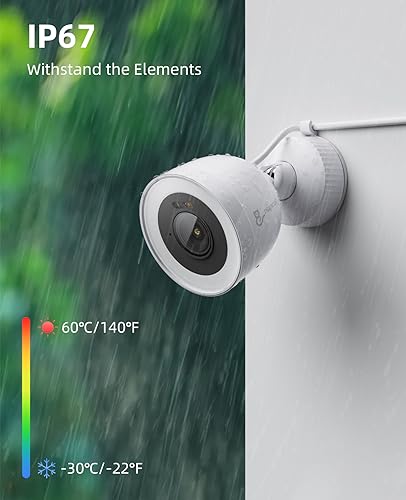 NAPCAT 4K PoE Security Camera, Outdoor IP Camera with Spotlight, F1.0 ...