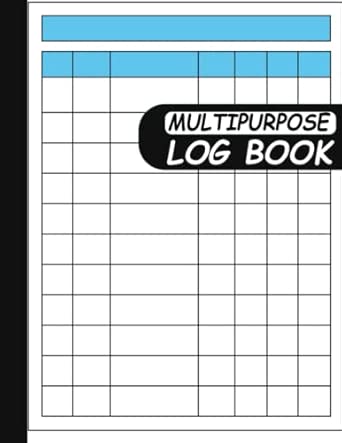 Amazon.com: Log Book: Multipurpose Logbook with 7 Columns to Customize ...