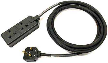 13 Amp 2-Gang Extension Lead - Masterplug/Permaplug - 1.5mm² Heavy Duty ...