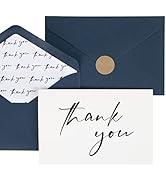 Amazon.com : AZAZA Thank You Cards Bulk 100 Pack with Brown Kraft ...