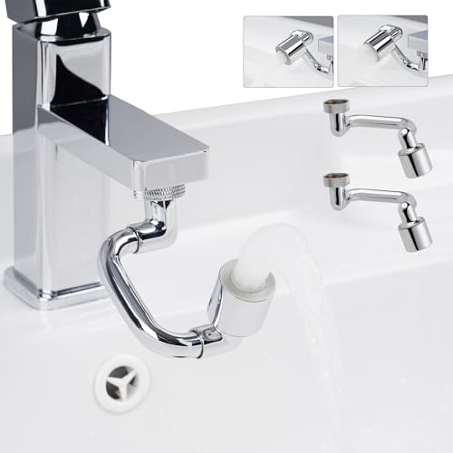 Hibbent Metal 1080 Swivel Faucet Extender: Universal Robotic Arm Swivel ...