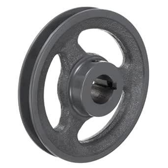 uxcell AK54-1 V-Belt Sheave 1"Bore 5.25"OD Single Groove Web Sheave ...