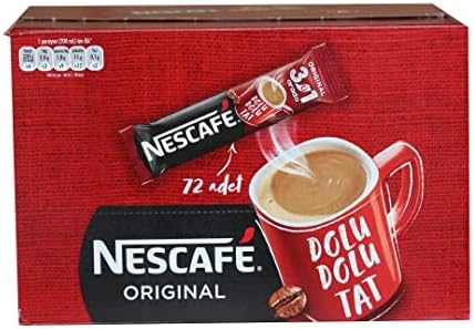 Amazon.com: Nescafe 3 in 1 Strong Instant Coffee Single Packets, (Pack ...