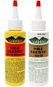Amazon.com : Wild Growth Set (Hair Oil 4 oz + Light Oil Moisturizer 4 ...