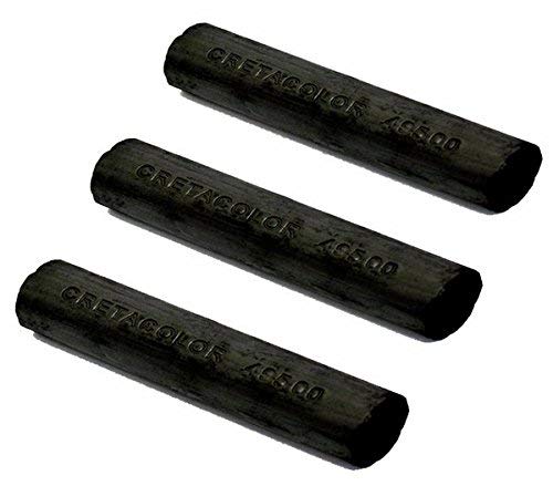 Cretacolor Chunky Charcoal 18MM Stick (Pack of 3) : Amazon.in: Home ...